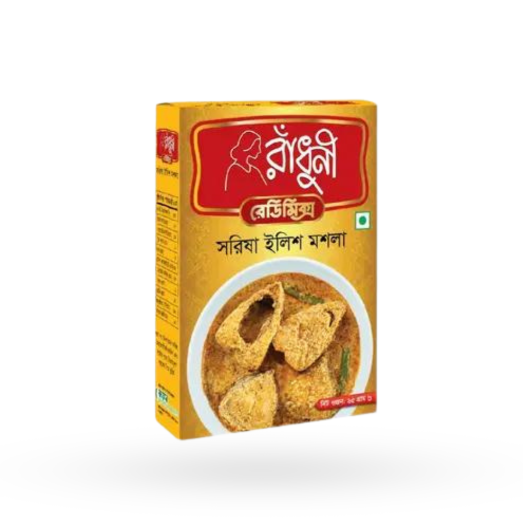 Radhuni Shorisha Elish Masala 65g – Bangla Fish Bazaar