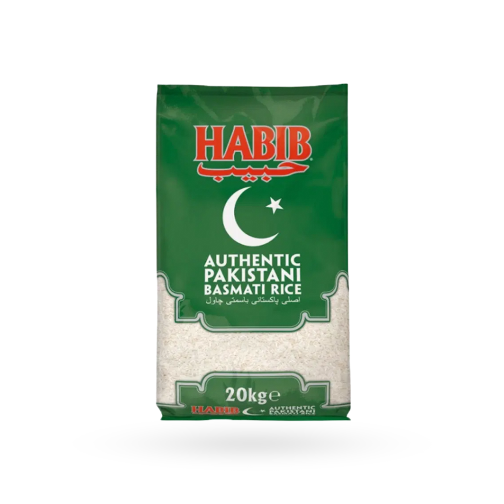 Habib Authentic Pakistani Basmati Rice 20kg – Bangla Fish Bazaar